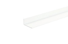 Vinkelliste i sort pvc - 25 x 25 mm x 2 meter | jem & fix