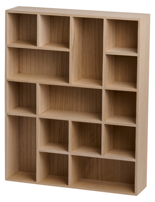 Hylde med 15 rum 48,5 x 60,5 cm | Køb hos jem & fix