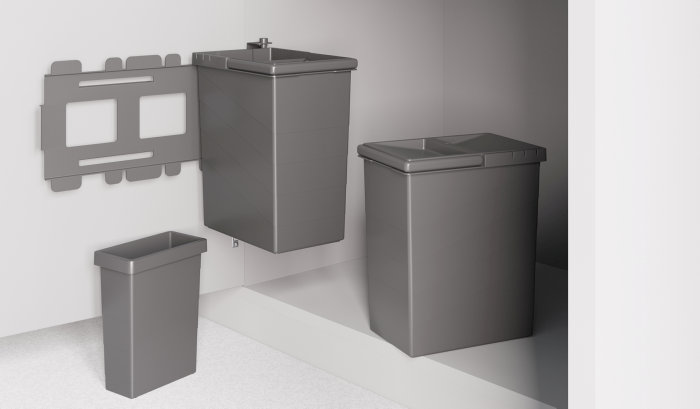 Affaldssystem til køkkenskab - G.Funder | Køb hos jem & fix