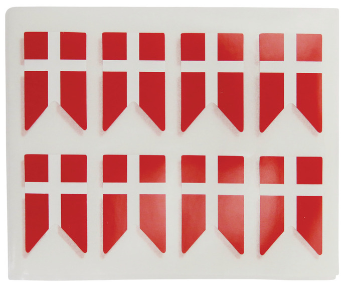 Stickers flag dannebrog 3 ark | Køb hos jem & fix