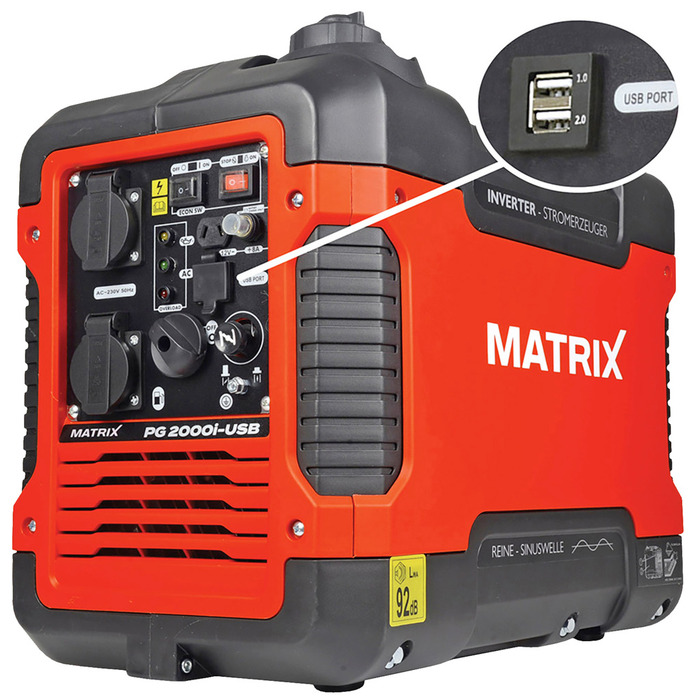Matrix generator 2000 W | Køb din nye generator hos jem & fix