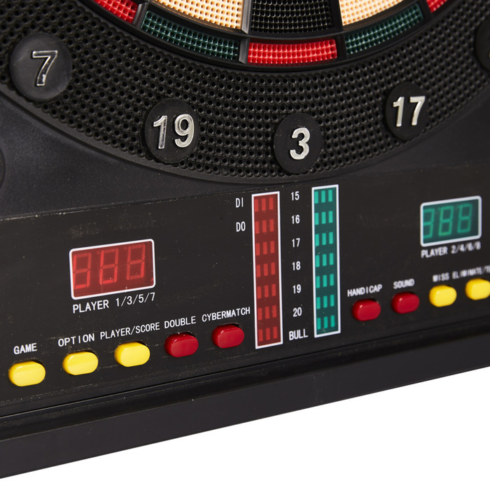 Elektronisk dartskive i dartskab sort - Nordic Games | jem & fix