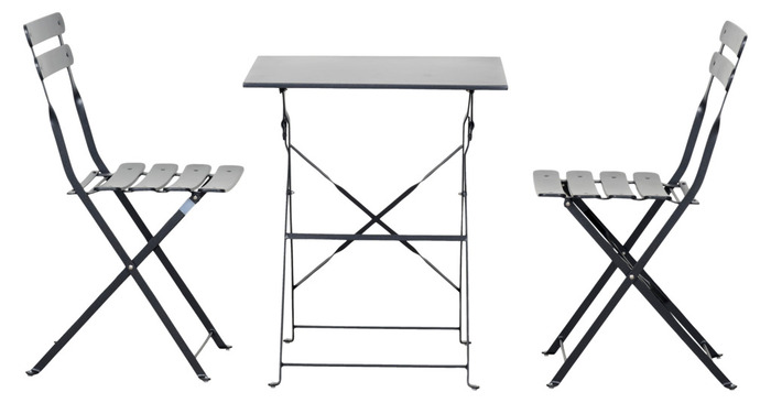 Cafésæt sort metal 3 dele - Sunlife | Køb hos jem & fix