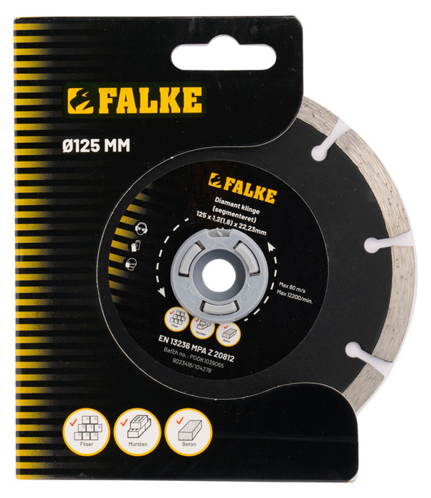 Falke diamantklinge Ø125 mm | jem & fix