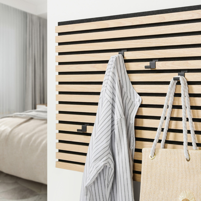 Knager til akustikpanel sort 2 stk. | jem & fix