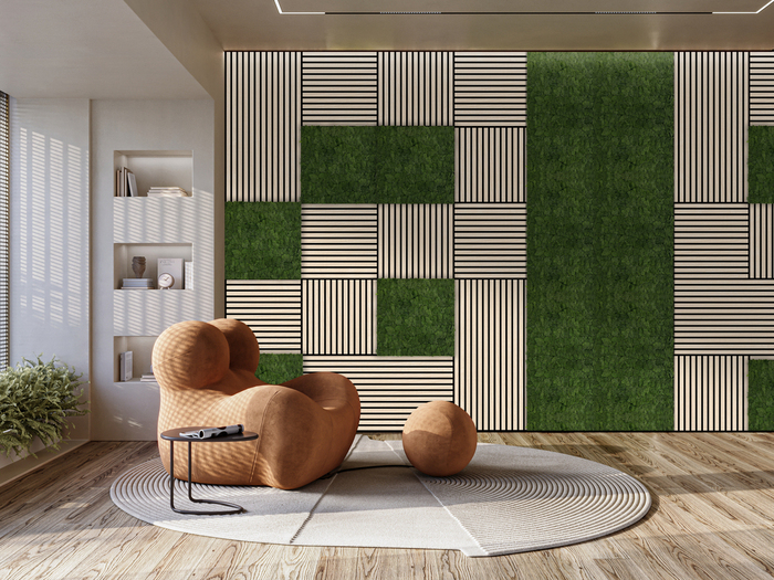 Jangal Modular Wall mospanel 52 x 52 cm - Dark Green | jem & fix