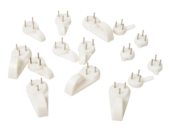 Betonkroge - mix 15 stk. - hvid | jem & fix