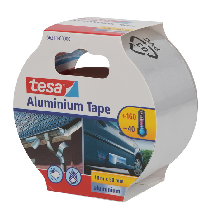 tesa® Aluminiumstape 10 m x 50 mm | Køb hos jem & fix