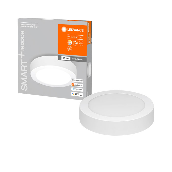LEDVANCE SMART+ Orbis Downlight 12 W Ø200 mm TW | jem & fix