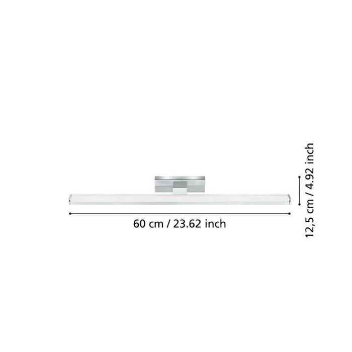 Eglo Pandella 1 væglampe krom/sølv - L60 cm | jem & fix