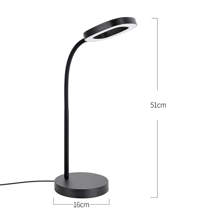 LED bordlampe m/touch 8,2 W sort | Køb hos jem & fix