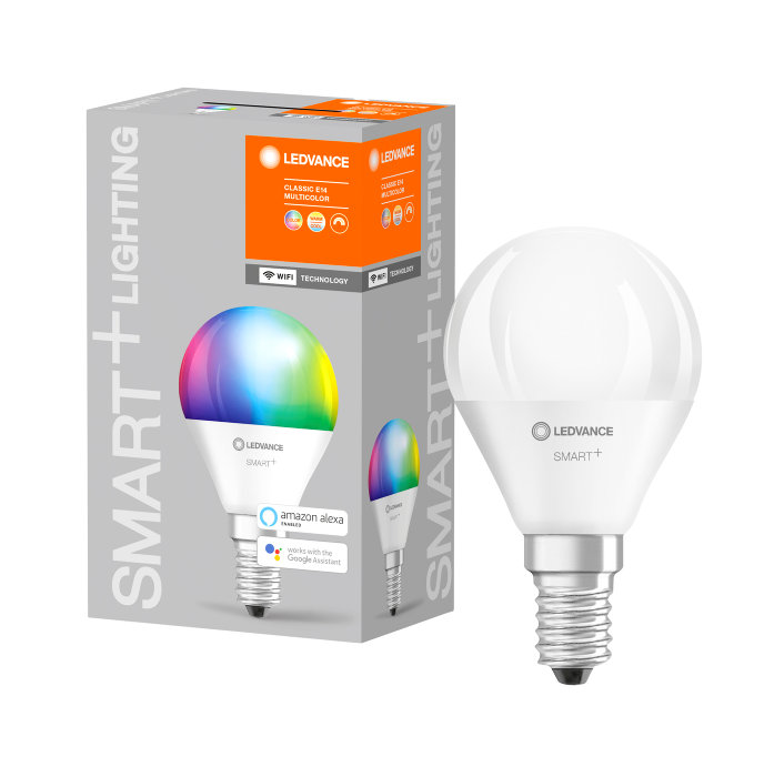 LEDVANCE SMART+ RGB+TW kronepære E14 5 W | jem & fix