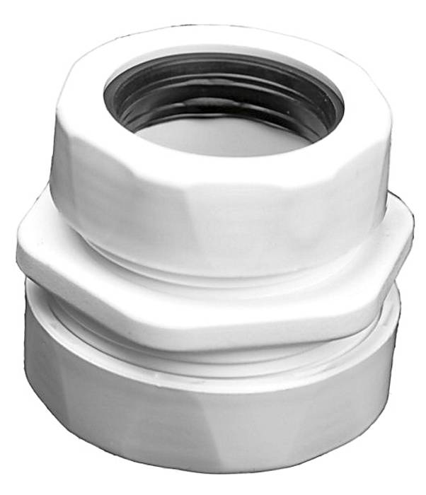 Samlemuffe 40 x 32 mm hvid plast | Køb hos jem & fix