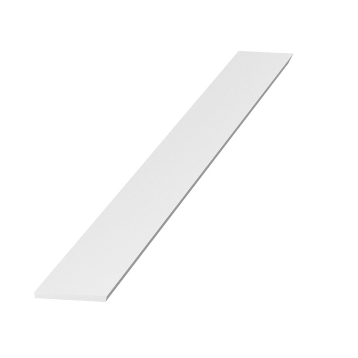 Hobbyplate hvit 18 x 600 x 2400 mm | jem & fix
