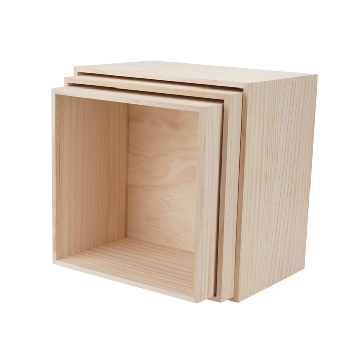 Vegghyller furu 3-pk. | Kjøp hyller her hos jem & fix