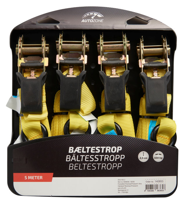 Lastestropper 4 stk. 5 meter - Autozone | jem & fix