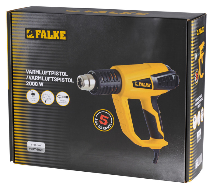 Falke varmepistol 2000 W | jem & fix