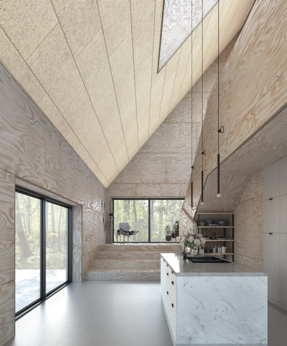 Trebetong takplate i natur - 60 x 120 cm | jem & fix