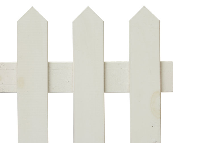 Skagen stakittgjerde 180 x 80 cm hvit | jem & fix