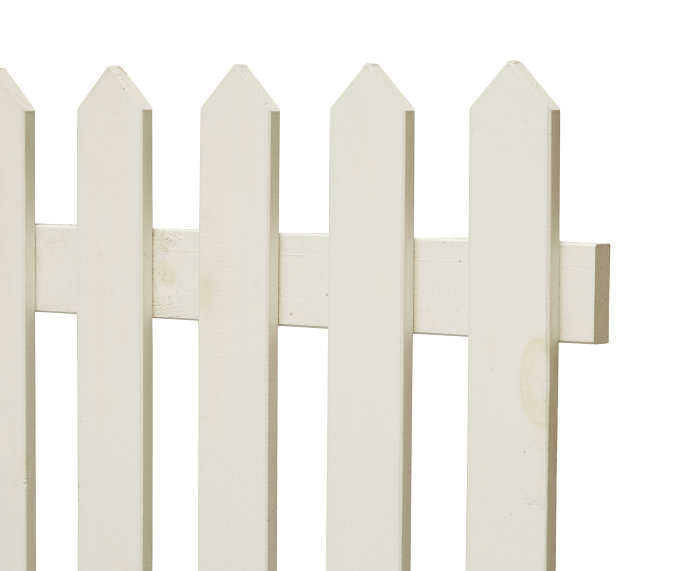 Skagen stakittgjerde 180 x 80 cm hvit | jem & fix