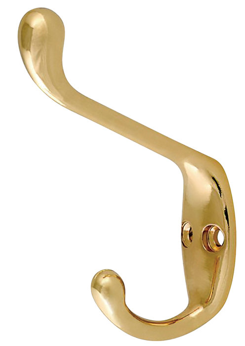 Klesknagg dobbel messing | jem & fix