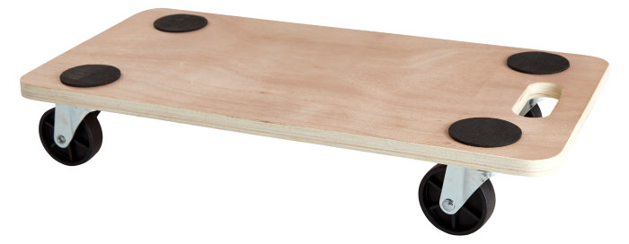 Transportplate 200 kg med hjul | Se den hos jem & fix