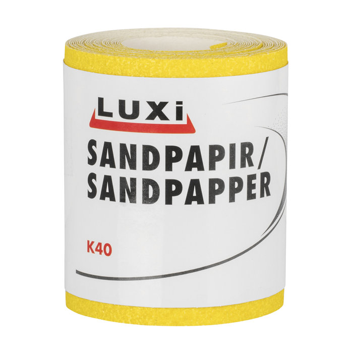 Sandpapir rull korn 40 - 93 mm x 5 meter | jem & fix