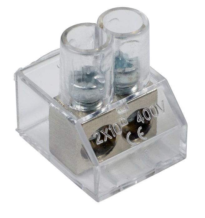 Samlemuffe 10 mm² dobbel - 10 stk. | jem & fix