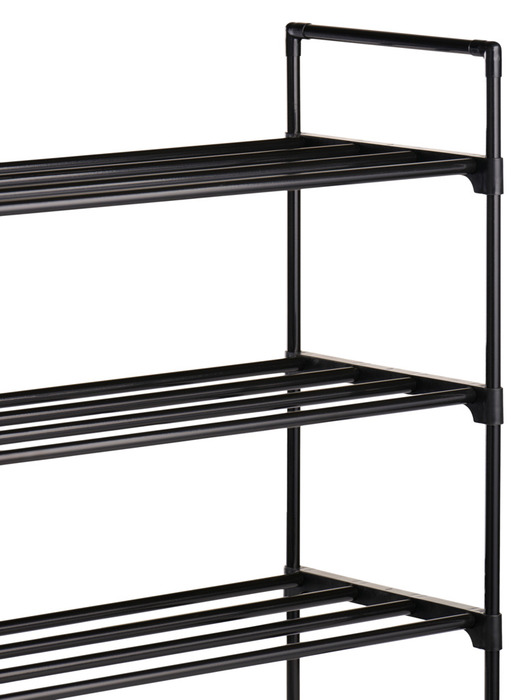 Skohylla Svart 4 hyllpan 65 x 74 cm