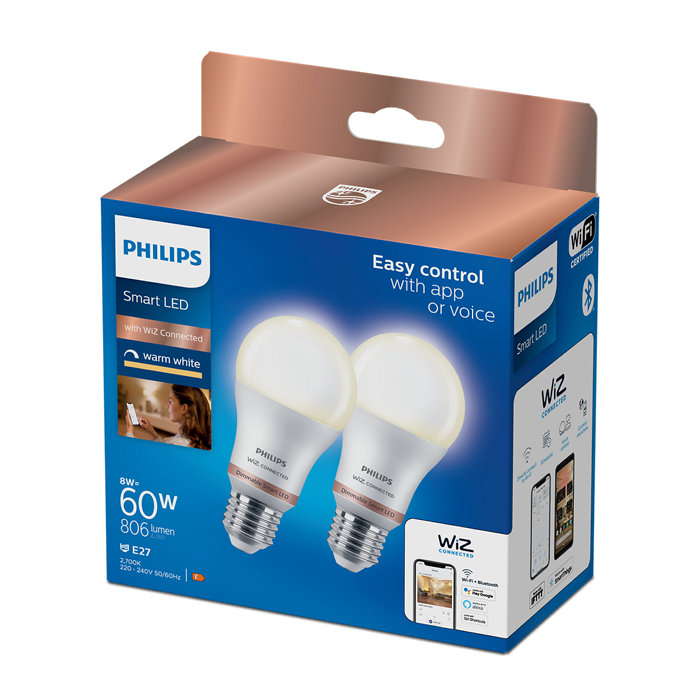 Smart LED-ljuskälla 8W/60W till billigt pris - jem & fix