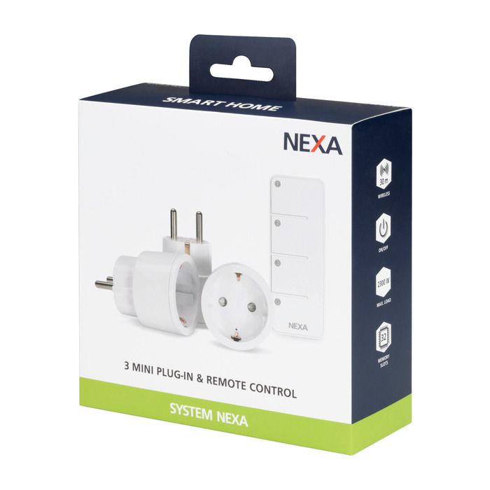 Nexa Plug-in mottagare 3-pack till billigt pris - jem & fix